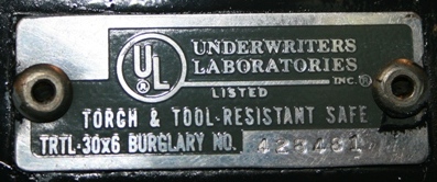 7036 Original TRTL30X6 MiniVault High Security Safe